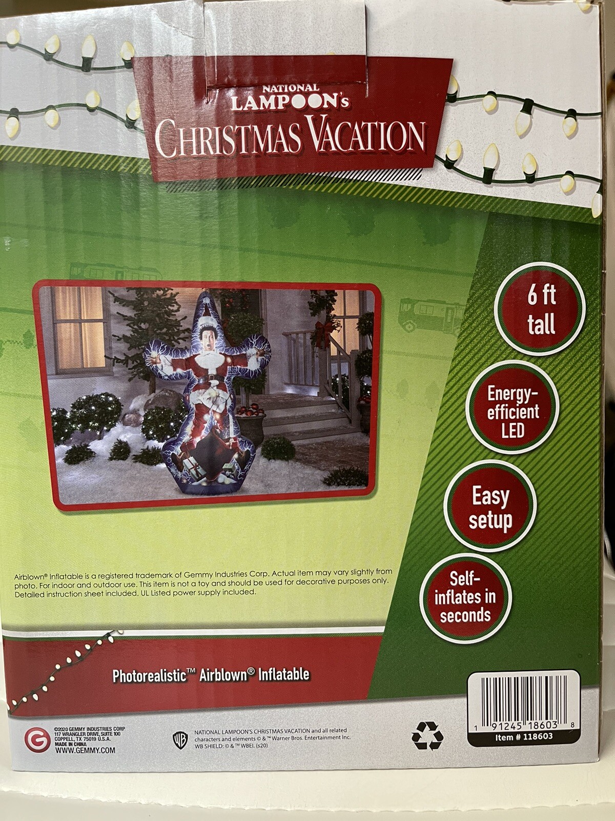 NATIONAL LAMPOONS xmas Vacation Photorealistic 6ft inflatable Clark ...