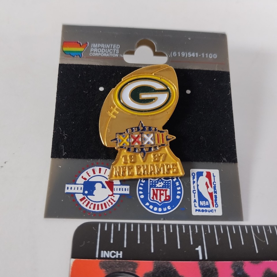 Green Bay Packers Pin Hat Lapel Pin NFL Trophy 1997 NFC Champs ...