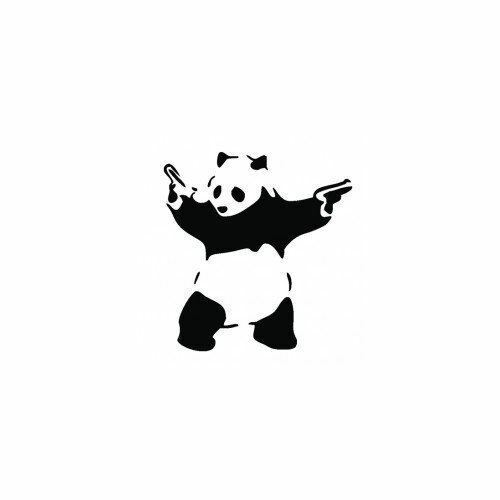 Banksy Bad Panda Graffiti Funny Symbol Bumper Sticker Car Van Bike ...
