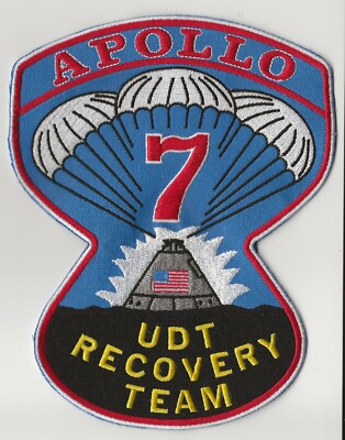 Apollo 7 US Navy UDT recovery team NASA space patch | eBay