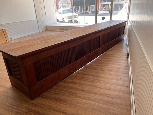 Antique Solid Old Growth Pine General Store Counter | eBay