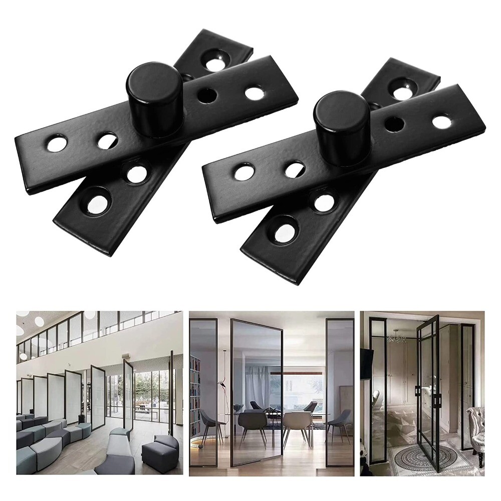 2Pcs Stainless Steel Pivot Hinge 360 Degree Concealing Hinges Pivoting ...