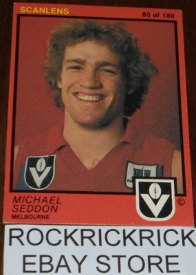 AFL / VFL CARD 1982 MELBOURNE (MICHAEL SEDDON 83/180) SCANLENS (171 ...