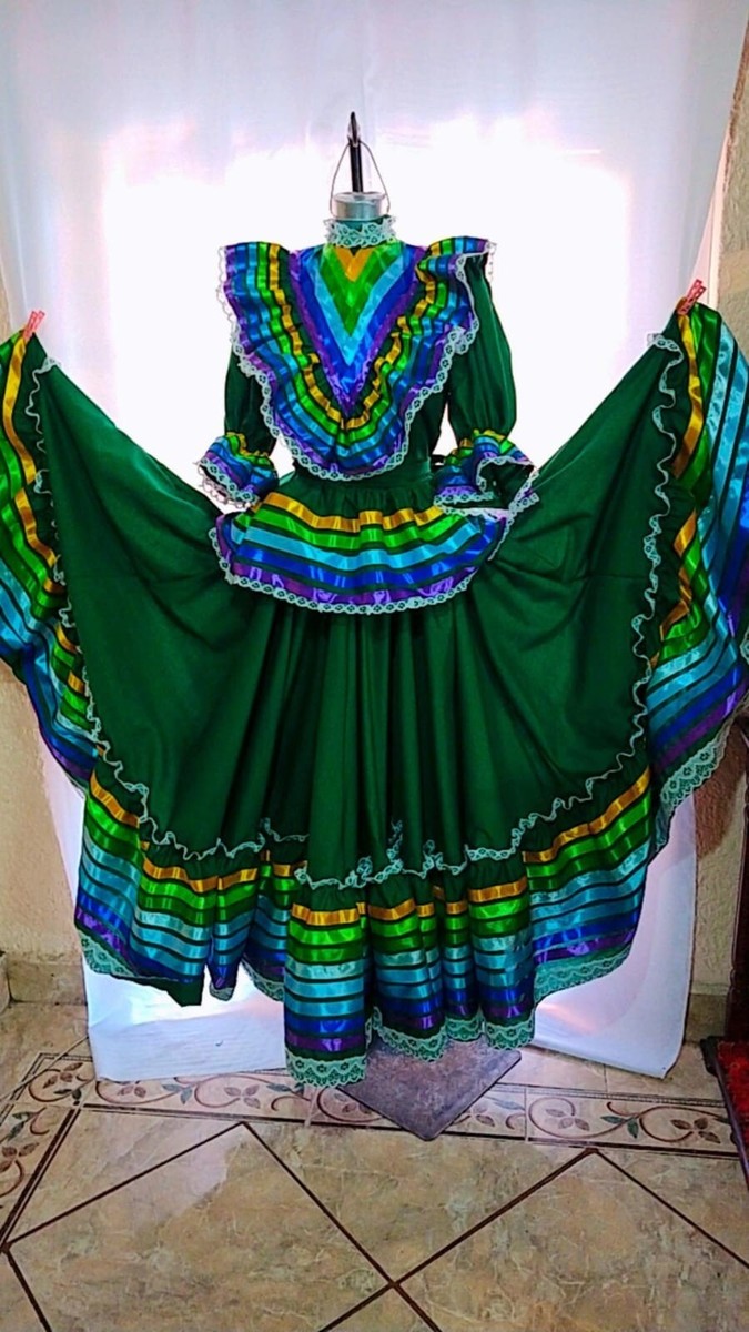 Jalisco Folklorico Dresses Beautiful Women's Jalisco Dress Mexican