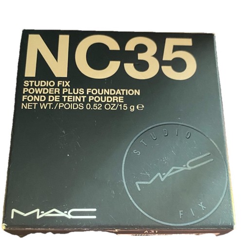 MAC Studio Fix Powder Plus Foundation Shade NC35 Full Size 15g / 0.52oz ...
