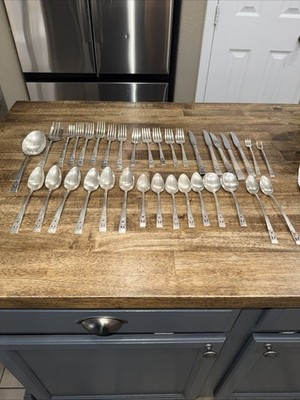 Vintage Oneida Community Coronation Flatware 35 Silver Plated ...