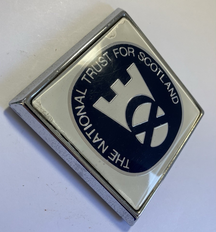 THE NATIONAL TRUST FOR SCOTLAND Classic Car Badge - Square Type | eBay UK