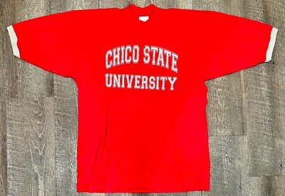 California State University Chico State Wildcats Red Ringer T-Shirt ...