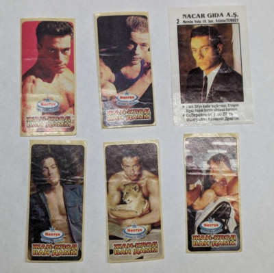 Jean-Claude Van Damme Chewing Bubble Gum Wrappers 6pcs (From UA) VTG | eBay