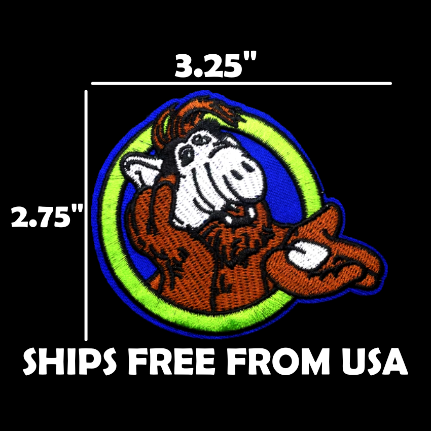Alf Classic TV Patch Character Logo Embroidered Iron On-Sew-On Patches ...