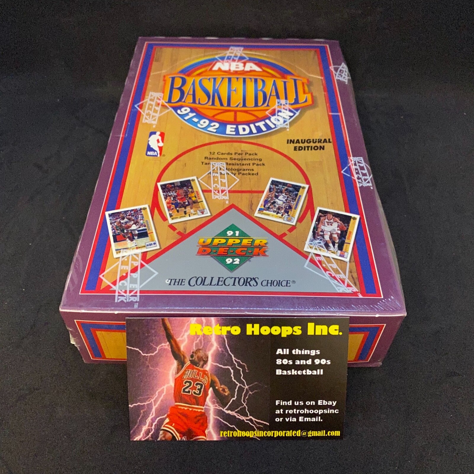 1991-92 Upper Deck NBA Inaugural factory sealed box Michael Jordan AW ...