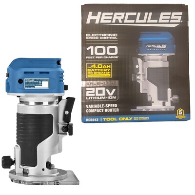 HERCULES 20V Brushless Cordless Compact Router - Tool Only | eBay