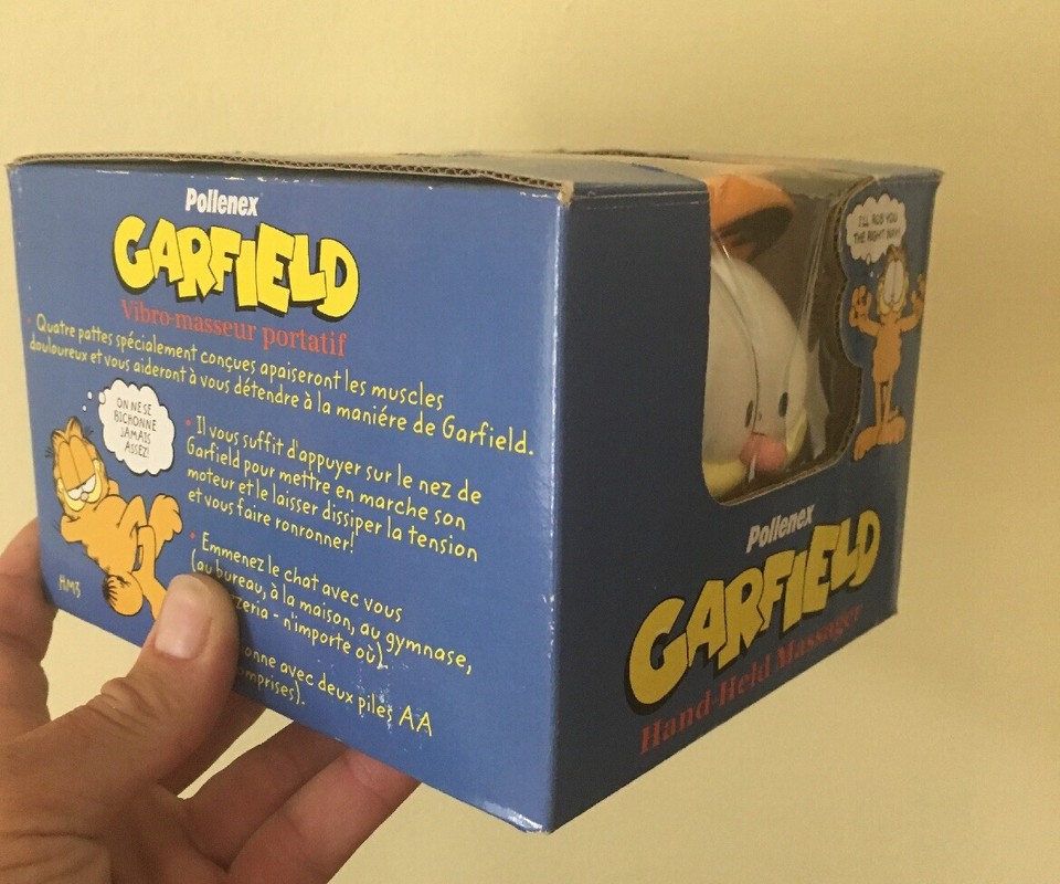 Garfield the Cat Handheld Massager in Box by Pollenex with Instructions ...