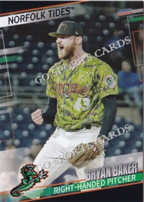 2024 Norfolk Tides Bryan Baker RC Rookie Orioles Minor Card | eBay