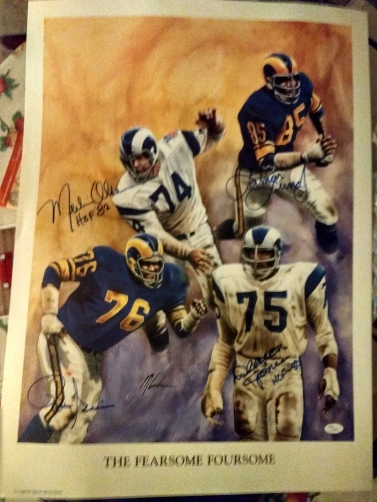 Fearsome Foursome Autographed Memorabilia | Signed Photo, Jersey ...