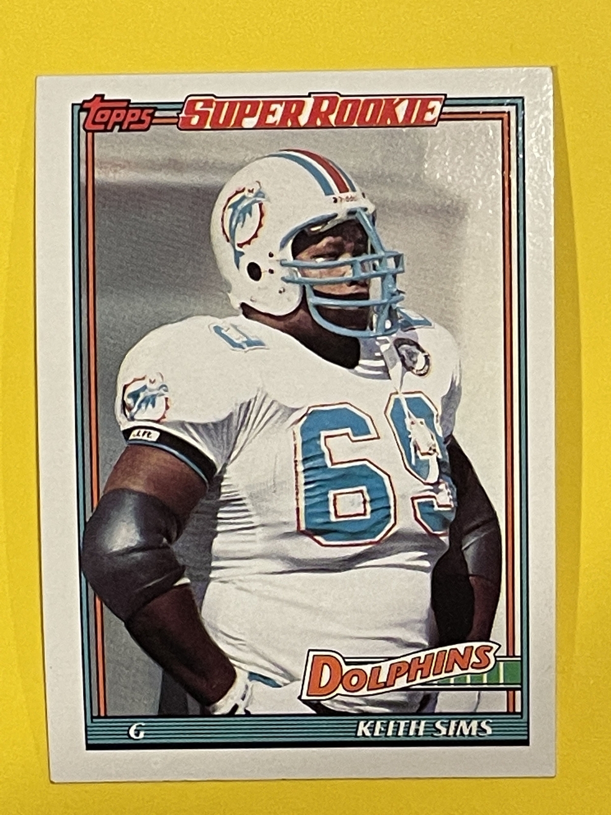 Keith Sims 1991 Topps Base #119 Miami Dolphins | eBay