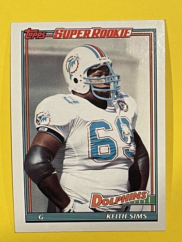 Keith Sims 1991 Topps Base #119 Miami Dolphins | eBay