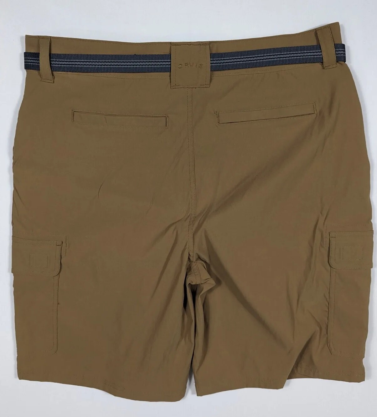 Orvis Belted Nylon Cargo Shorts Outdoor Fishing Brow… - Gem
