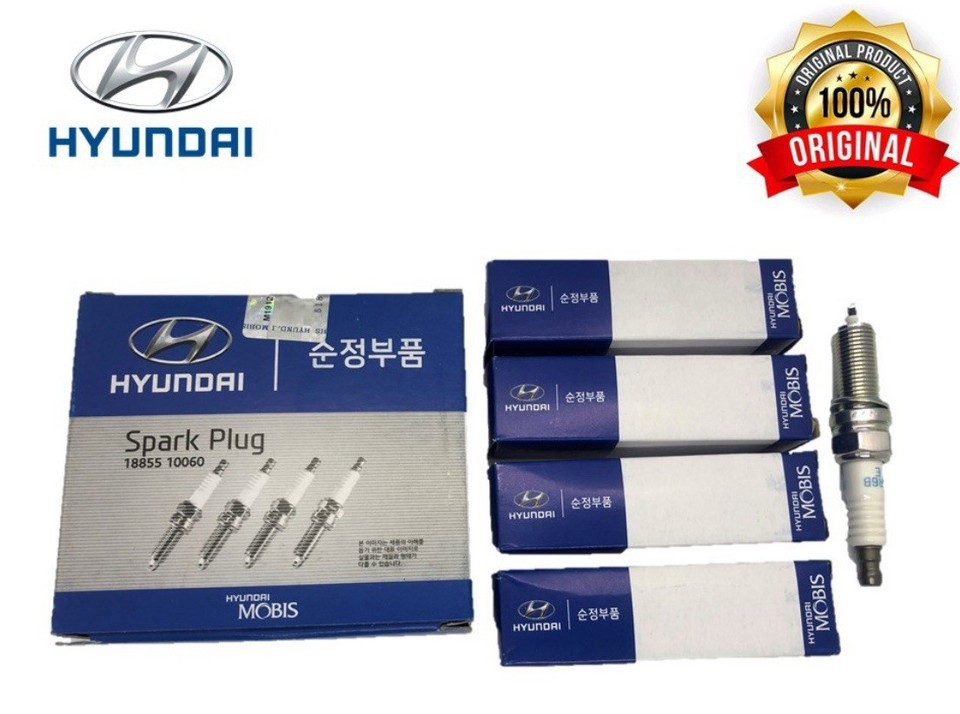 OEM Genuine Iridium Spark Plugs 1884711160 QTY:4 for Hyundai Sonata ...