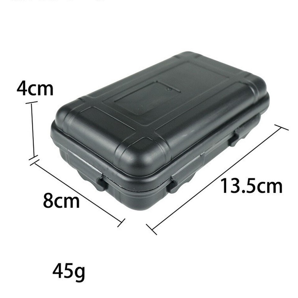 4pcs Black Outdoor Waterproof Sealed Box Sealed Storage Moisture-proof ...
