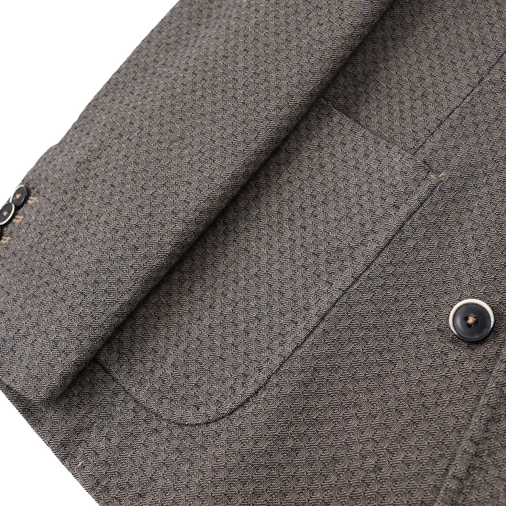 NWT $950 RODA Extra-Slim Tan and Black Basket Weave Cotton Sport Coat ...