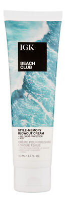 iGK Beach Club Style-Memory Blowout Cream 4.5 oz. Hair Styling Product ...