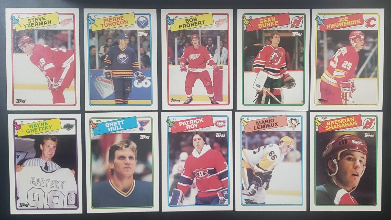 1988-89 TOPPS NHL HOCKEY COMPLETE CARD SET (1-198) BRETT HULL ROOKIE ...
