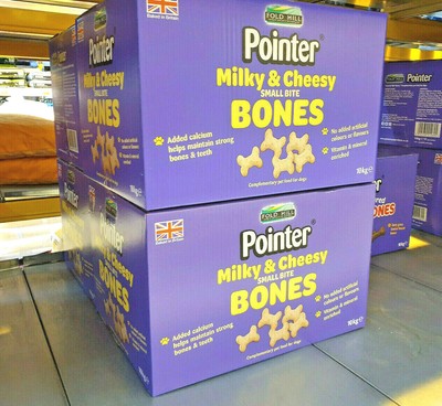 POINTER MILKY & CHEESY BONES : Small Bite Dog Biscuits bp Puppy ...