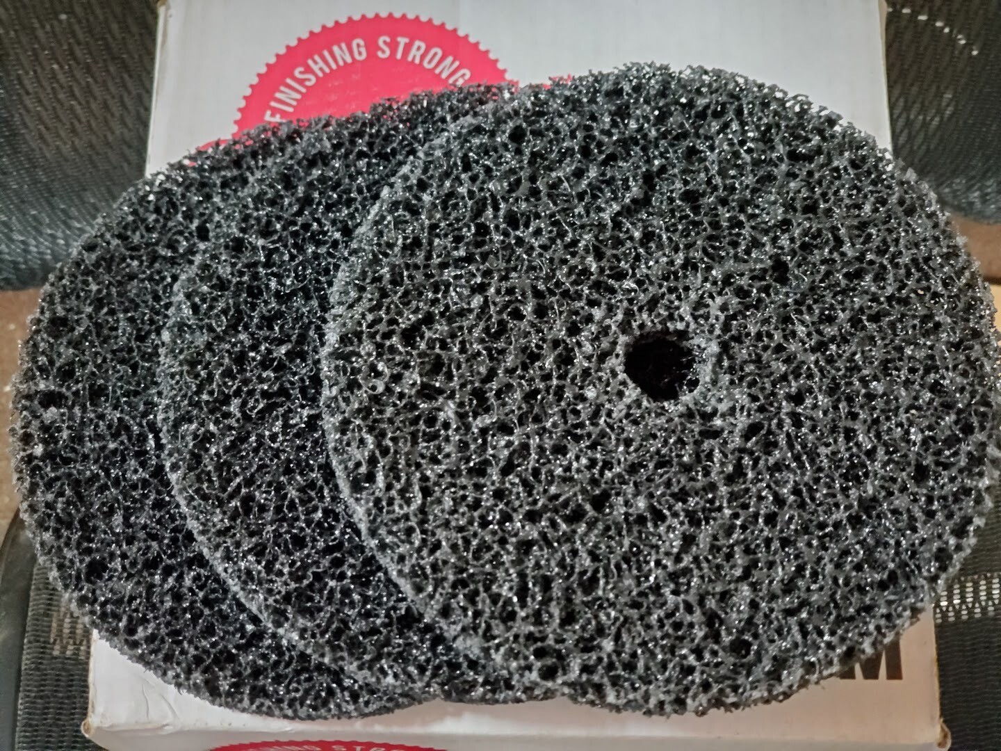 (3) 3M Scotch Brite 7” x 7/8" Clean Strip Paint Rust Removal Disc Extra ...