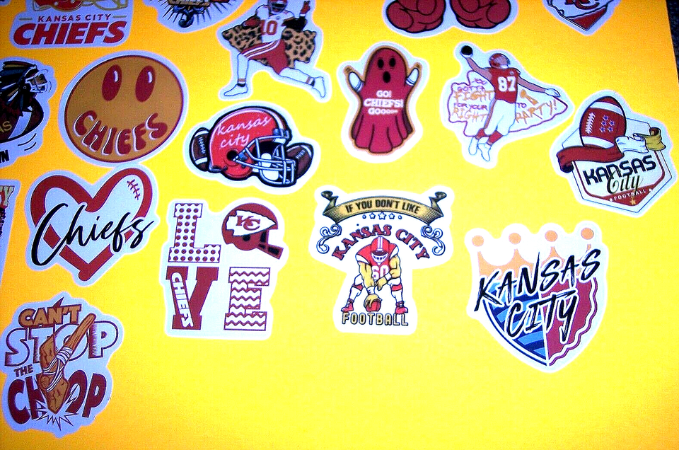 60 Kansas City Chiefs Stickers Chiefs Garden Flag Football Patrick ...