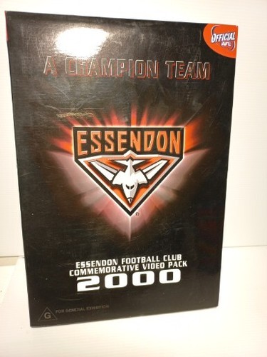 AFL ESSENDON FOOTBALL CLUB COMMEMORATIVE Video Pack 2000 VHS X 3 Tapes ...
