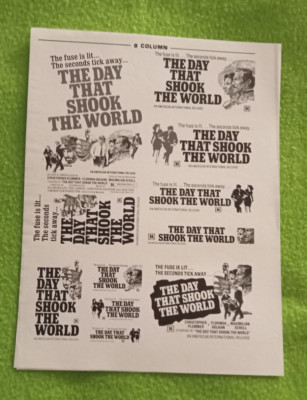 "The Day That Shook The World" Original Movie Mini Ad Clip Art 1975 ...