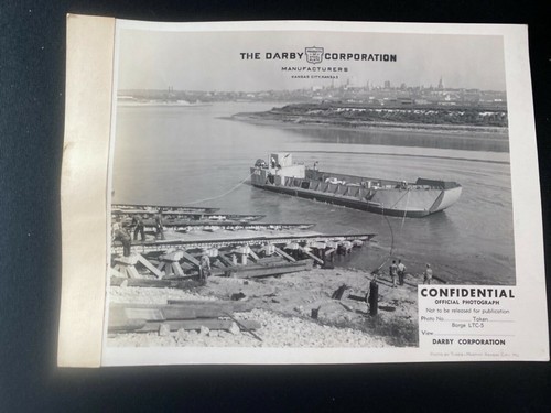 1942 Darby Corp Off. Photo of LCT Mk4 Barge 282 After Launch in Kansas ...
