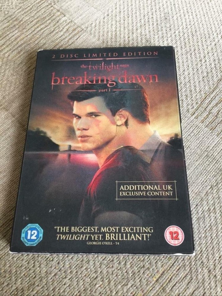 The Twilight Saga: Breaking Dawn - Part 1 DVD Robert Pattinson 2011 ...