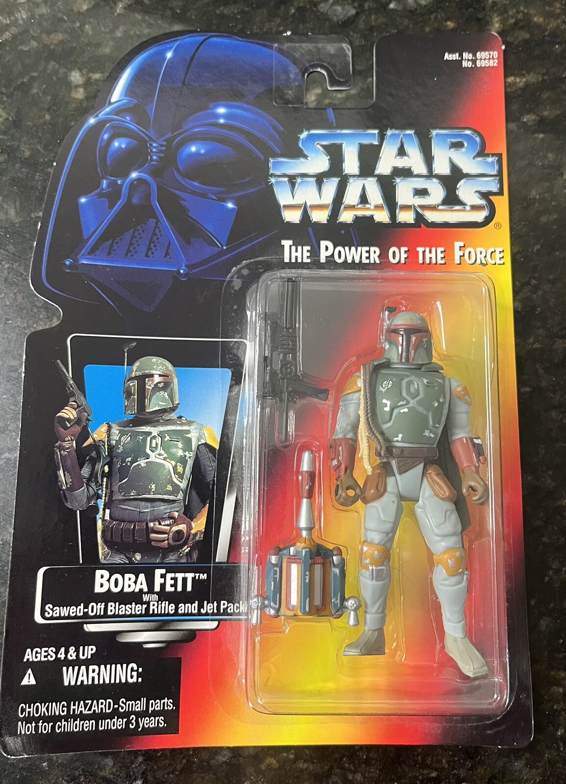 NIP Star Wars Power of the Force Boba Fett Jet Pack 69582 1995 MOC | eBay