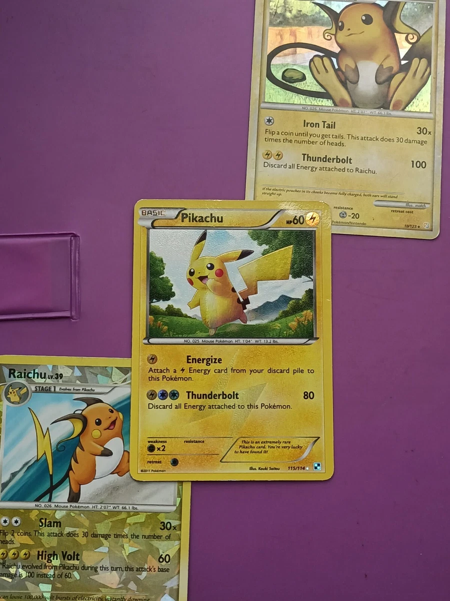 Pikachu Black And White Card