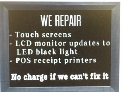 KONAMI MONITOR & TOUCH SCREEN MONITOR REPAIR & UPGRADE TO LED BACKLIGHT ...