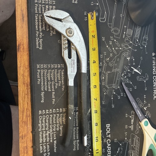 Vintage Craftsman USA Pipe Wrench Pliers Tongue & Groove Pliers - 45394 ...