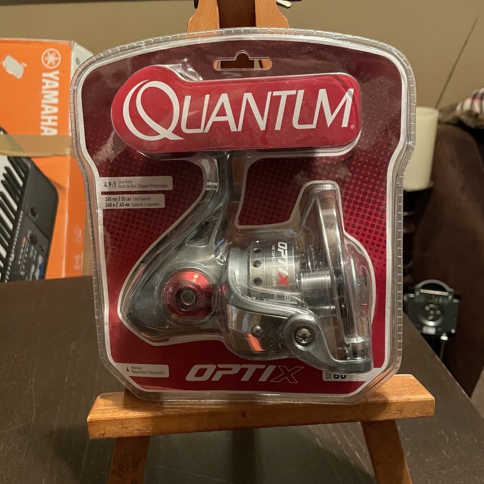 NEW! Quantum Optix Spinning Fishing Reel & Rod Lot, Size 80 | eBay