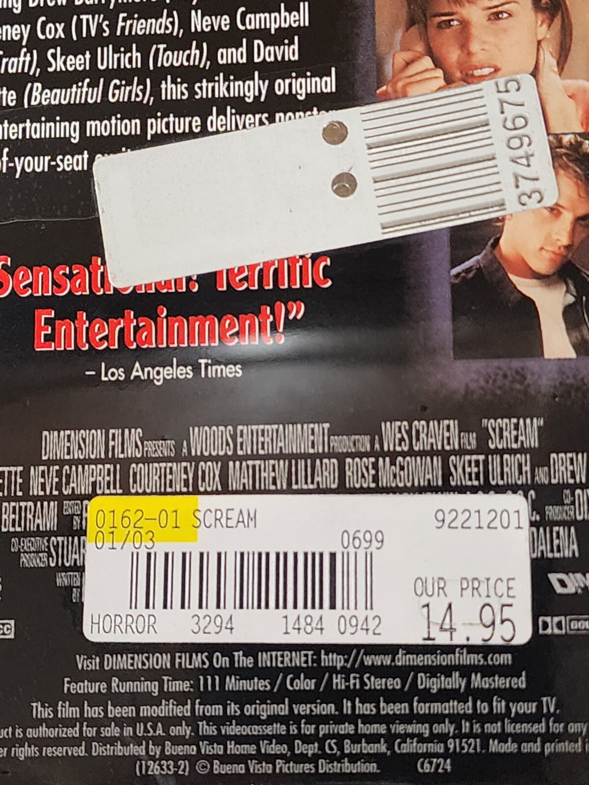 Scream (VHS, 1997) for sale online | eBay