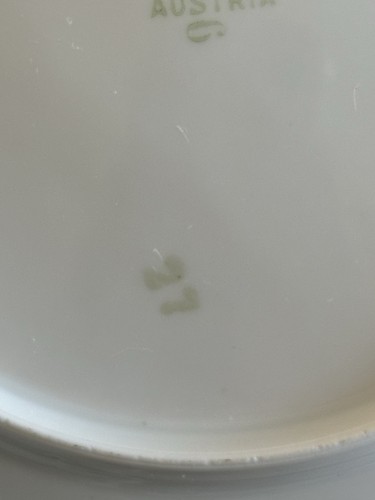 1902-10 Antique Adolf Persch Fine Austrian Porcelain 8.5” Plate Roses ...