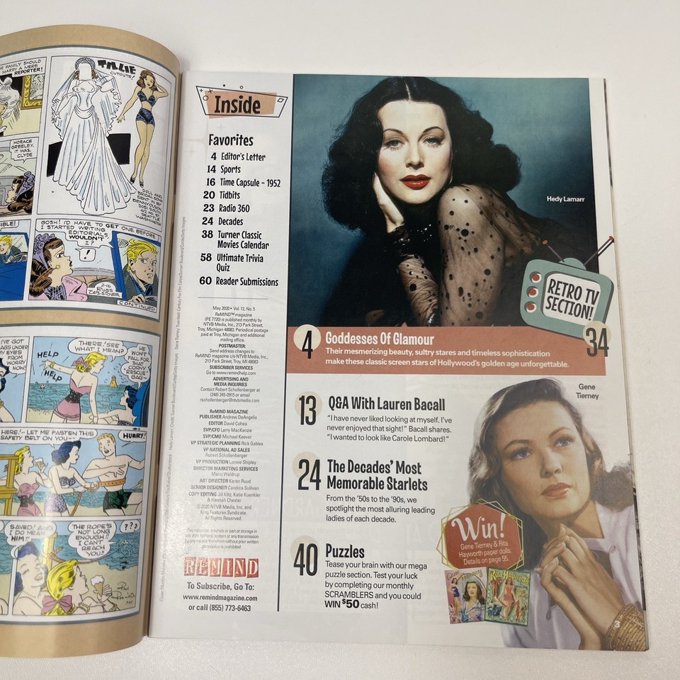 Remind Magazine May 2020 20 Glamour Queens Marilyn Monroe Lauren Bacall ...