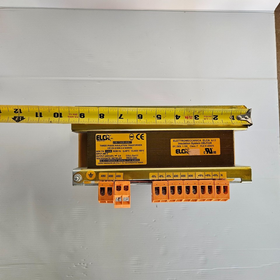 Transformer Three phase - 2kva COD: T3I220-0926.8 ELCA 480/400V | eBay