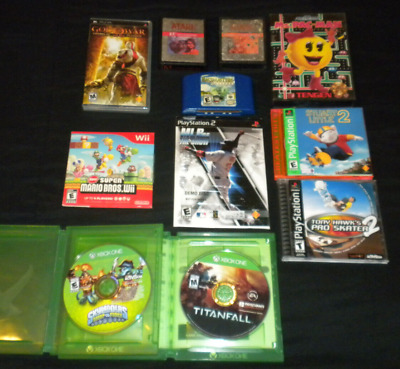 11 Assorted Games-WII Super Mario Bros-Atari 2600-Nintendo 64-Genesis ...