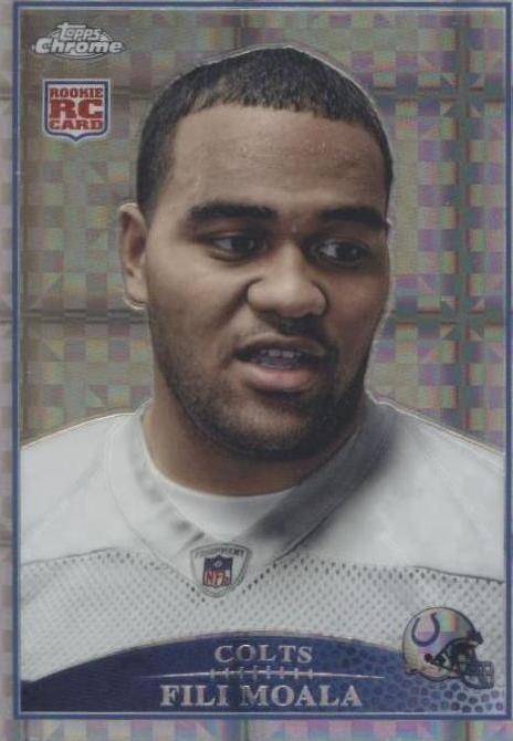 2009 Topps Chrome - Fili Moala #TC165 X-Fractor (RC) for sale online | eBay
