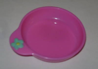 Hasbro Baby Alive Pink Round Bowl w/ Flower Dish Feeding Replacement ...