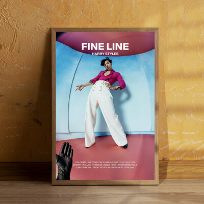 Fine Line Harry Styles Album Poster 24x36" Custom Canvas Print Muisc ...