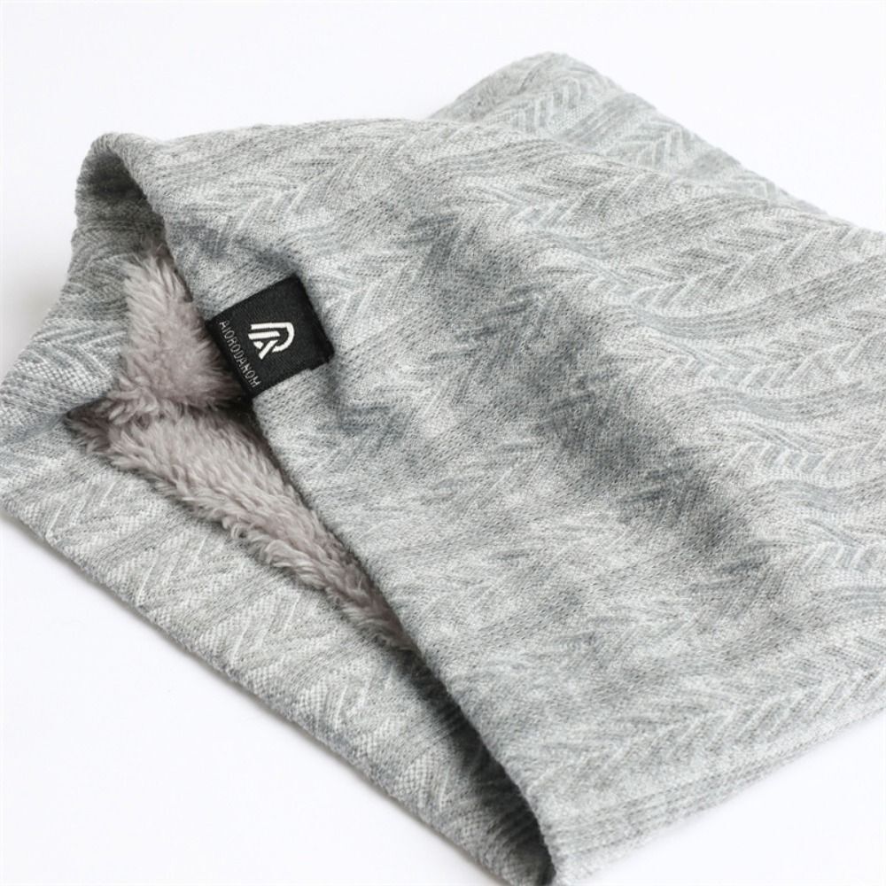 Plush Warm Full Face Mask Circle Wrap Thick Muffler Outdoor Winter Ring ...