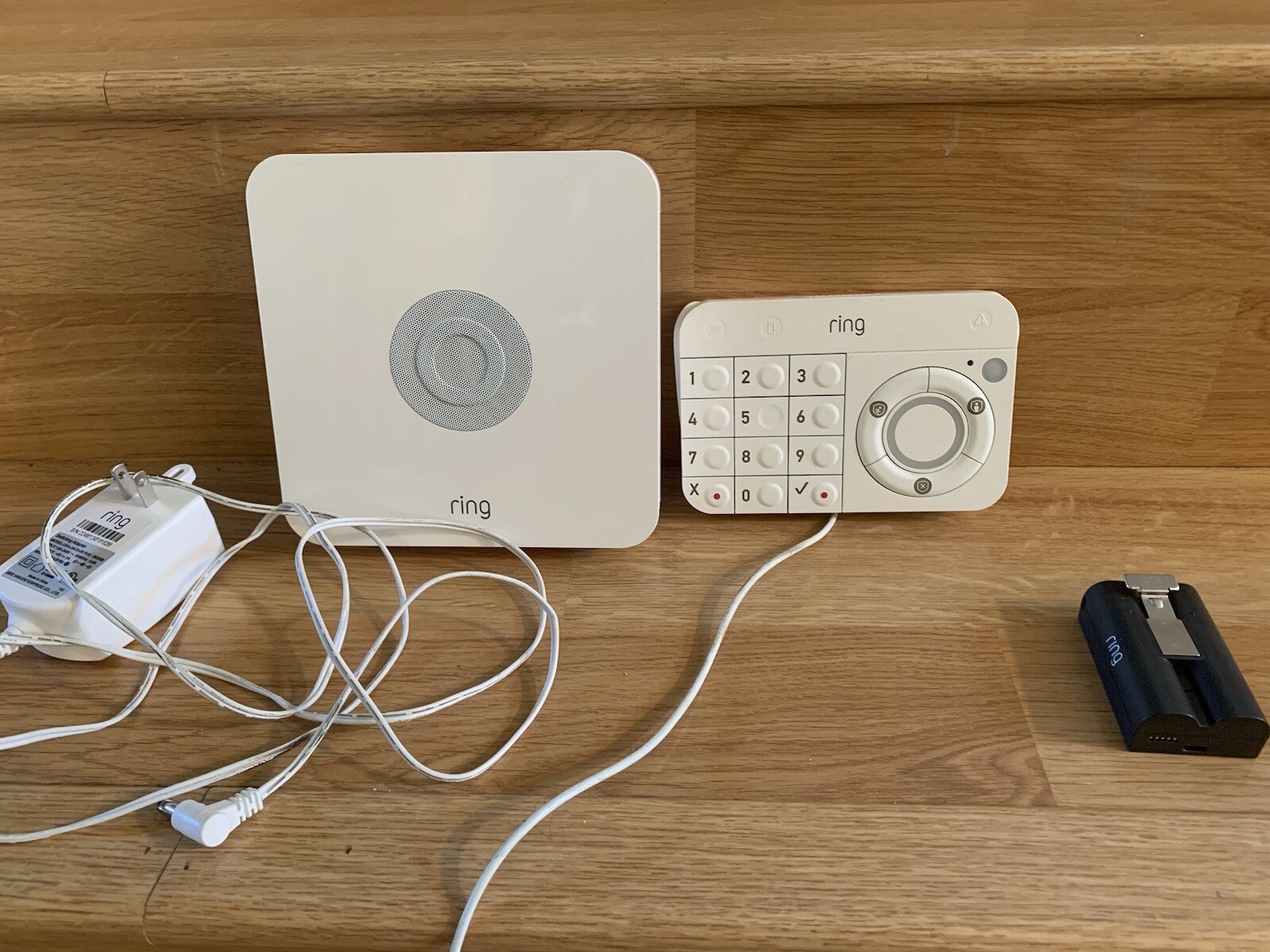 Ring Alarm Base Station 1st Gen, Keypad And Power Supply No Battery ...