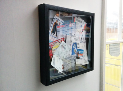 12x12" Black Memory Box Frame/ Shadow Box - Perfect for keepsakes or ...